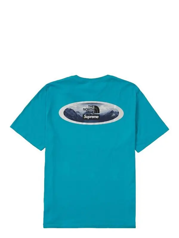 Supreme The North Face Mountains Tee Shirt - Teal
