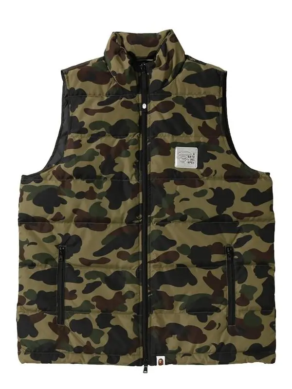 BAPE 1st Camo Down Vest - Green