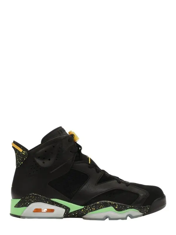 JORDAN 6 Retro Brazil World Cup Sneakers - Black/brazil Yellow/green Mint