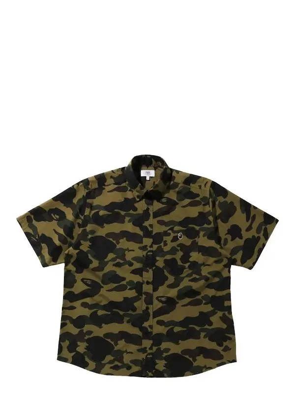 A BATHING APE 1st Camo Relaxed Short Sleeve Shirt - Green