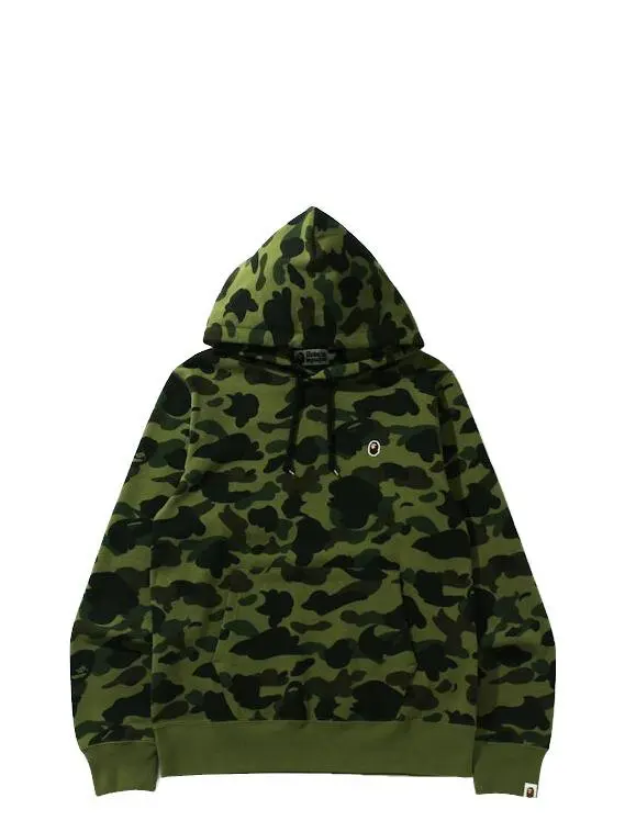BAPE 1st Camo One Point Pullover Hoodie - Green