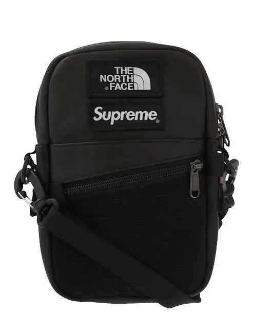Supreme The North Face Leather Shoulder Bag - Black