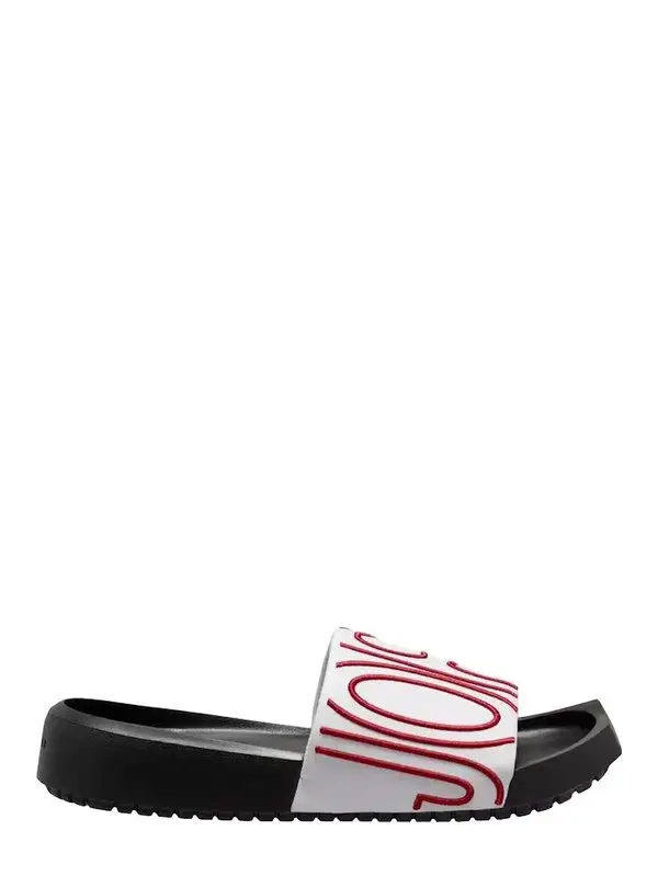 JORDAN Nola Slide - White/black/gym Red