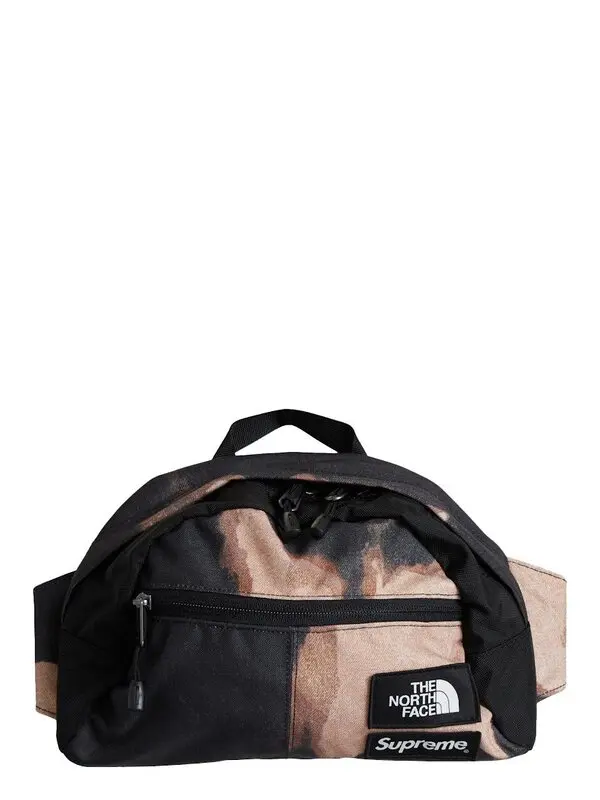 Supreme The North Face Bleached Denim Print Roo Ii - Black