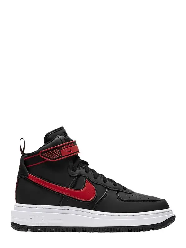 Nike Air Force 1 High Top Sneakers - Black/white/university Red
