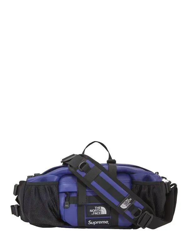 Supreme The North Face Leather Mountain Waist Bag - Royal