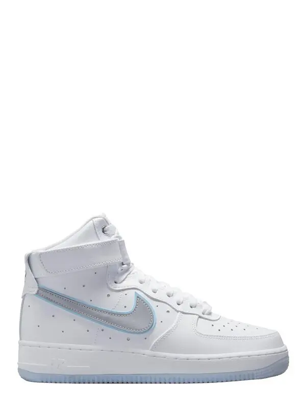 Nike Air Force 1 High Sneakers - White/metallic Silver/blue Chill