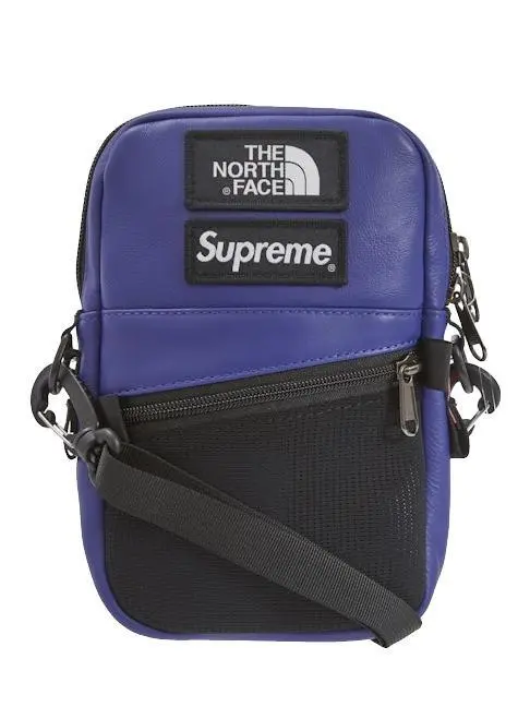 Supreme The North Face Leather Shoulder Bag - Royal