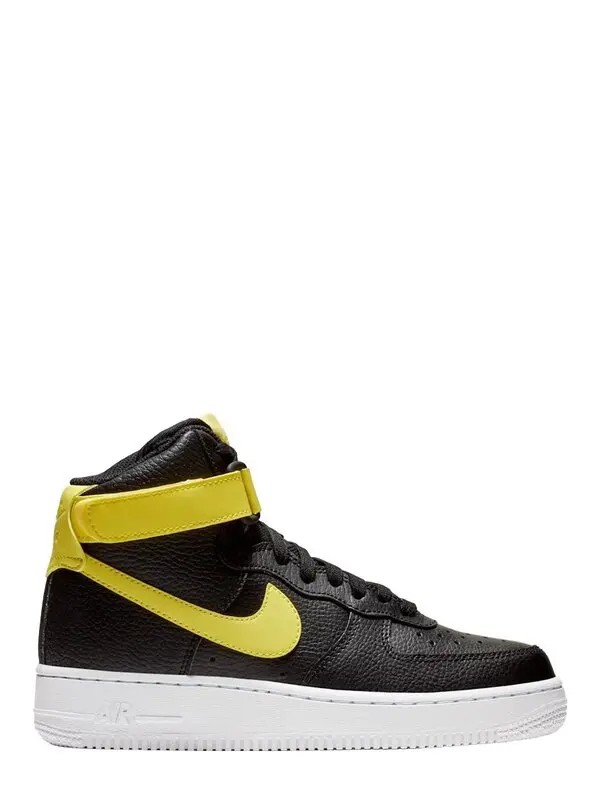 Nike Air Force 1 High Top Sneakers - Black/white/yellow Pulse