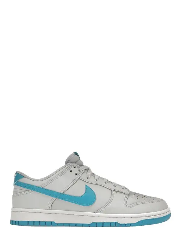 Nike Dunk Low Retro Sneakers - Pure Platinum/blue Lightning/white