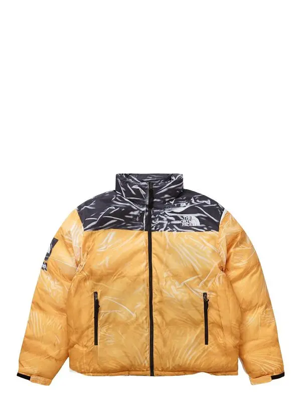 Supreme Printed Nuptse Trompe L'oeil Jacket - Yellow
