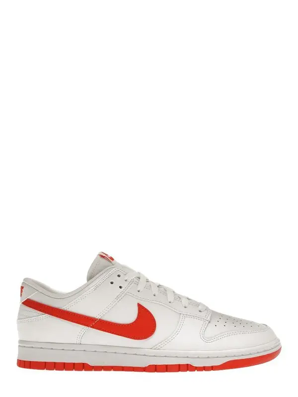 Nike Dunk Low Retro Sneakers - White/picante Red