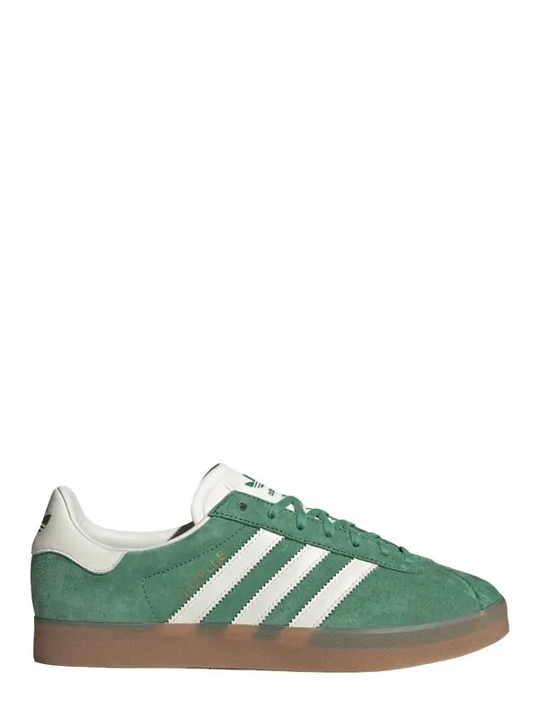 Adidas Gazelle Lace Up Sneakers - Preloved Green/off White/gold Metallic