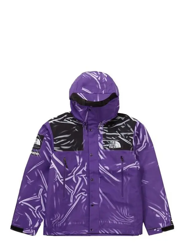Supreme Printed Taped Seam Shell Trompe L'oeil Jacket - Purple
