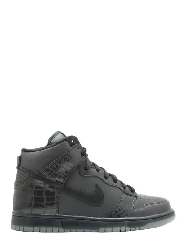 Nike Dunk High Reflective Croc Sneakers - Black/metallic Silver