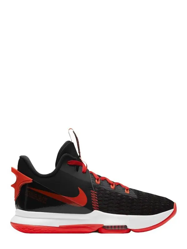 Nike Lebron Witness V Bred Sneakers - Black/bright Deep Red/university Red
