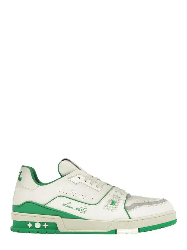 LOUIS VUITTON Trainer #54 Signature - White/green/grey