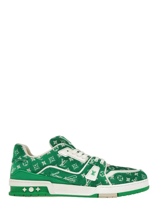 LOUIS VUITTON Trainer Monogram Textile - Green/white