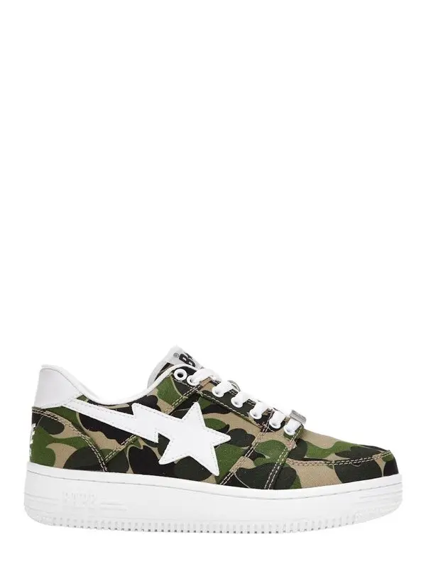 BAPE Sta Low Abc Camo 20th Anniversary - Green Camo/white