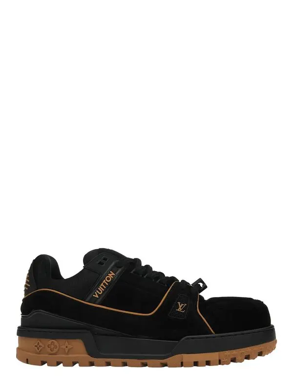 LOUIS VUITTON Trainer Maxi Suedein - Black/brown