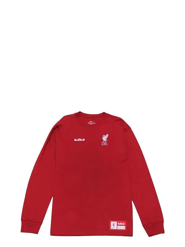 Nike Lebron X Liverpool F.c. Longsleeve Max90 T-shirt - Tough Red