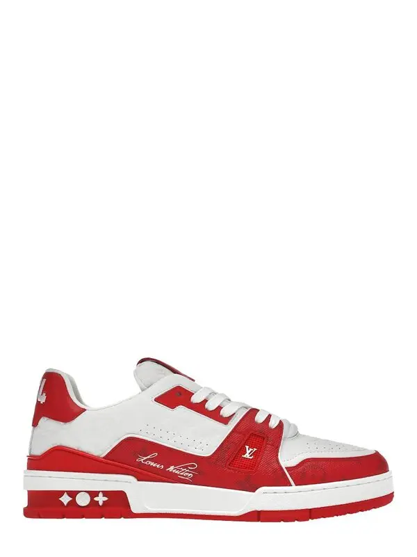 LOUIS VUITTON Trainer #54 Signaturein - Red/white