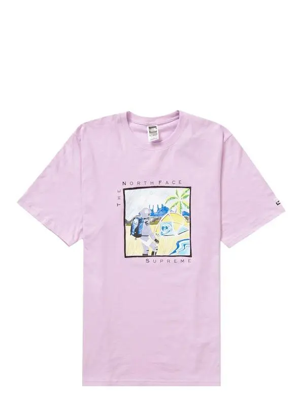 Supreme The North Face Sketch Short Sleeve Top - Light Purple