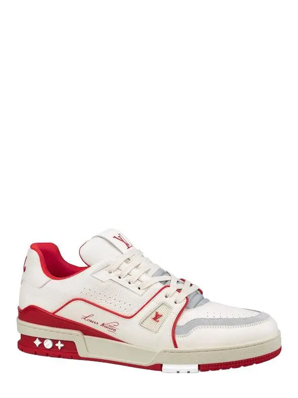 LOUIS VUITTON Trainer #54 Signature - White/red/grey