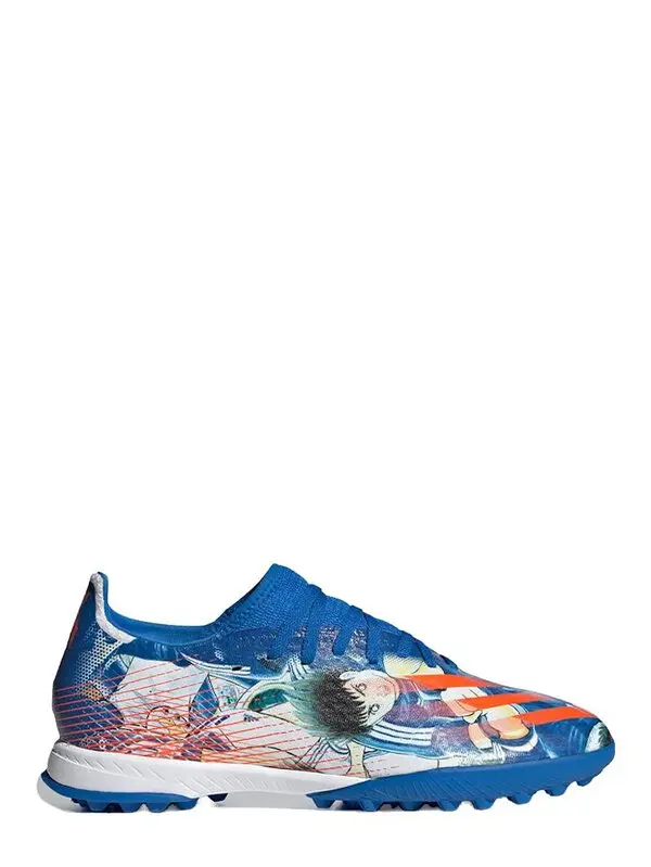 Adidas X Ghosted.3 Tf Turf Captain Tsubasa - Glow Blue/cloud White/solar Red