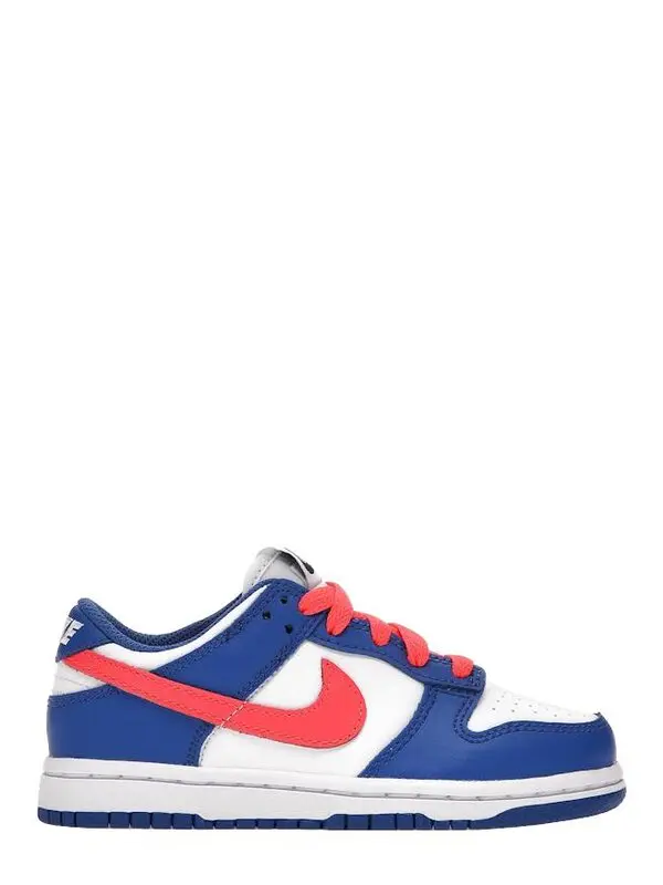 Nike Dunk Low Sneakers - White/bright Crimson/game Royal