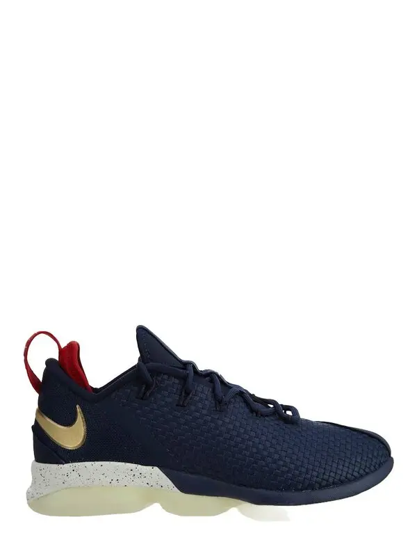 Nike Lebron Xiv Low Sneakers - Midnight Navy Blue/metallic Gold