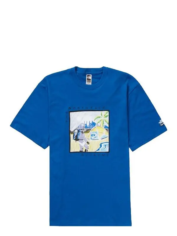 Supreme The North Face Sketch Short Sleeve Top - Blue