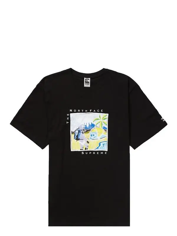 Supreme The North Face Sketch Short Sleeve Top - Black