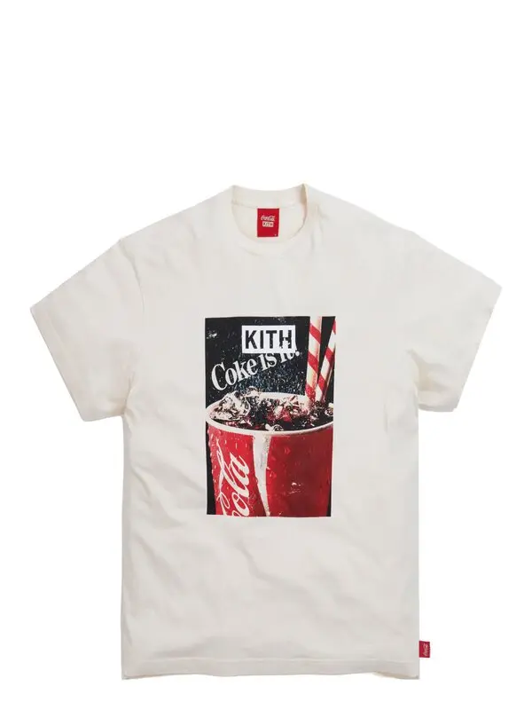 Kith X Cocacola Drink Vintage Tee Shirt - Ivory