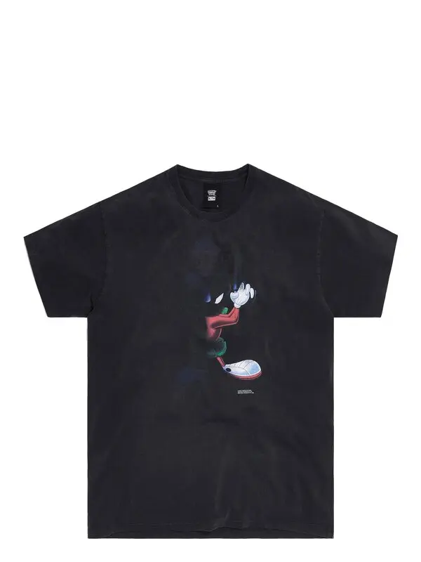 Kith X Looney Tunes Shadow Marvin Vintage Tee Shirt - Black