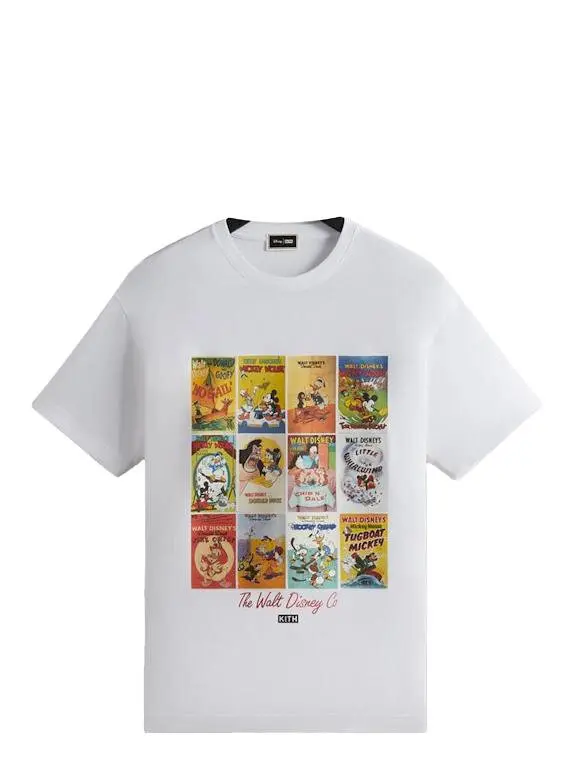 Kith X Disney Mickey & Friends Poster Vintage Tee Shirt - White