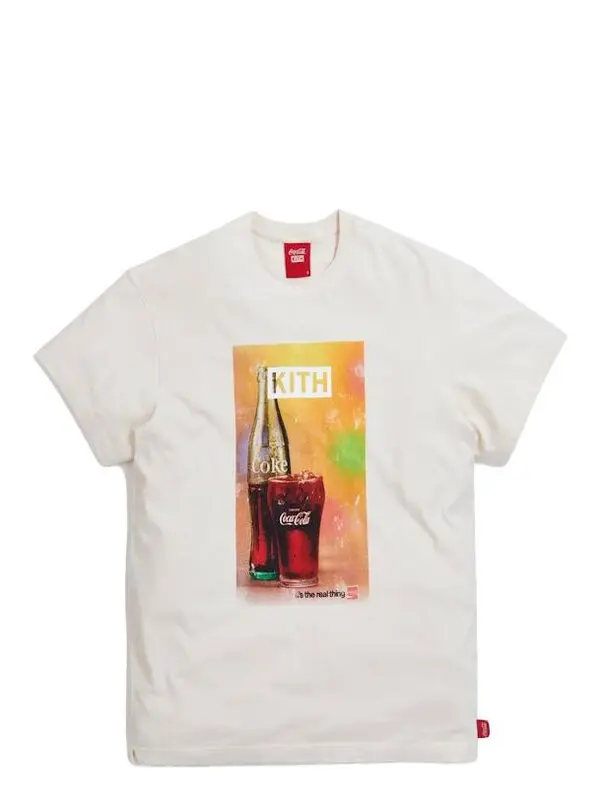 Kith X Cocacola Spotlight Vintage Tee Shirt - Ivory