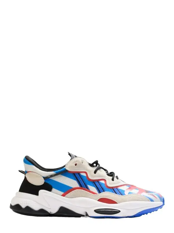 Adidas Ozweego Bait X Street Fighter E. Honda Bright Sneakers - White/blue/bright Blue