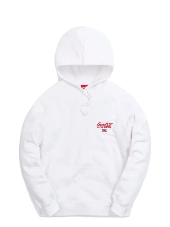 Kith X Coca-cola Ribbon Logo Hoodie - White