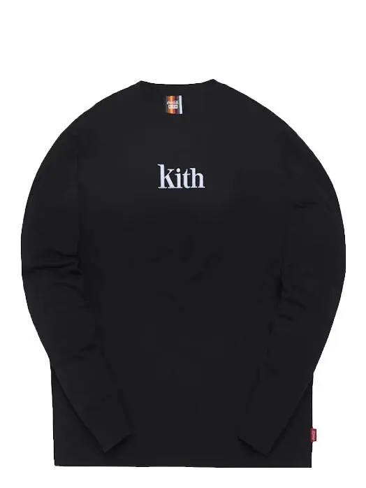 Kith X Cocacola Enjoy Bottle Long Sleeve Tee Shirt - Black