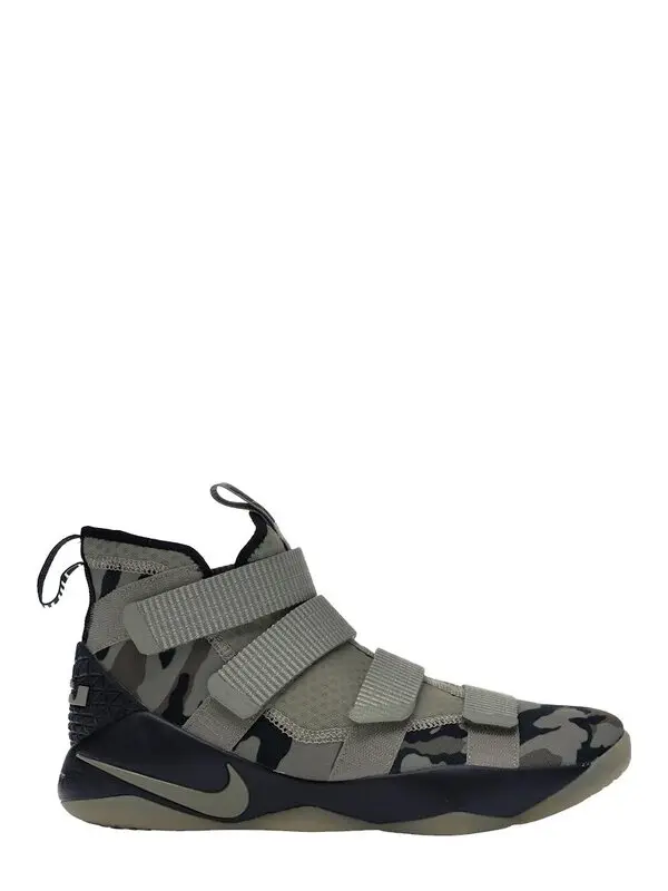 Nike Lebron Zoom Soldier 11 Camo Sneakers - Neutral Olive/hazel Rush/sequoia