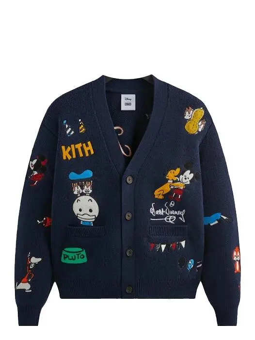 Kith X Disney Mickey & Friends Chunky Yarn Cardigan - Nocturnal