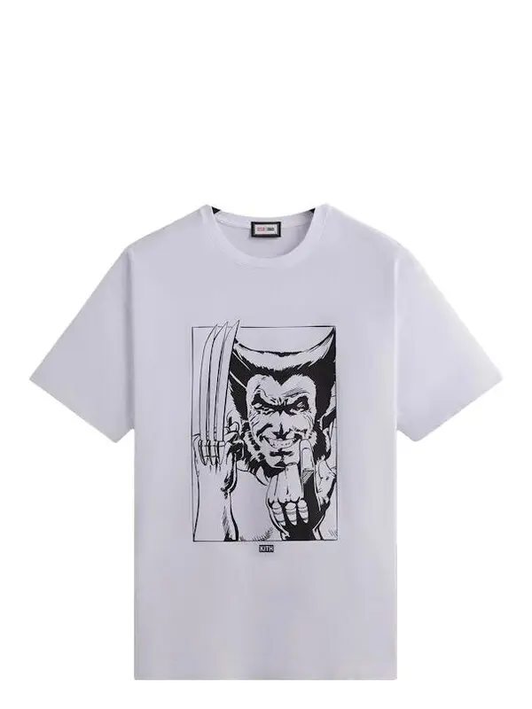 Kith X Marvel Xmen Anatomy Vintage Tee Shirt - White Ph