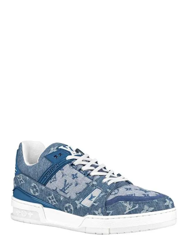 LOUIS VUITTON Trainer Sneaker Denim Monogram - Blue