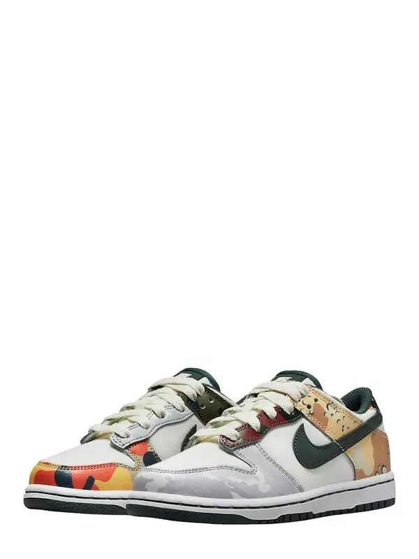 Nike Dunk Low Camo - Sail/vintage Green/total Orange