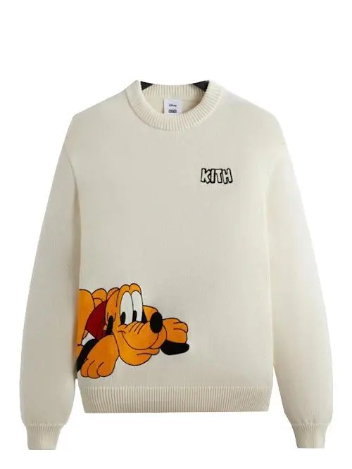 Kith X Disney Pluto Crewneck - Sandrift