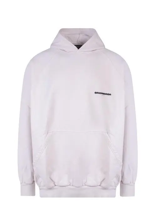 Balenciaga Oversize Cotton Sweatshirt - Beige