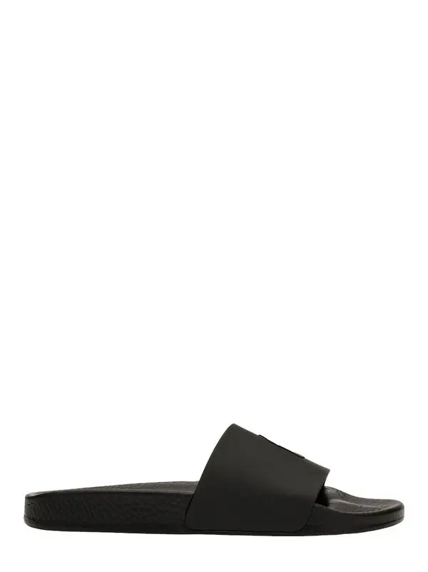 Polo Ralph Lauren Signature Pony Slide Sandal - Black/red
