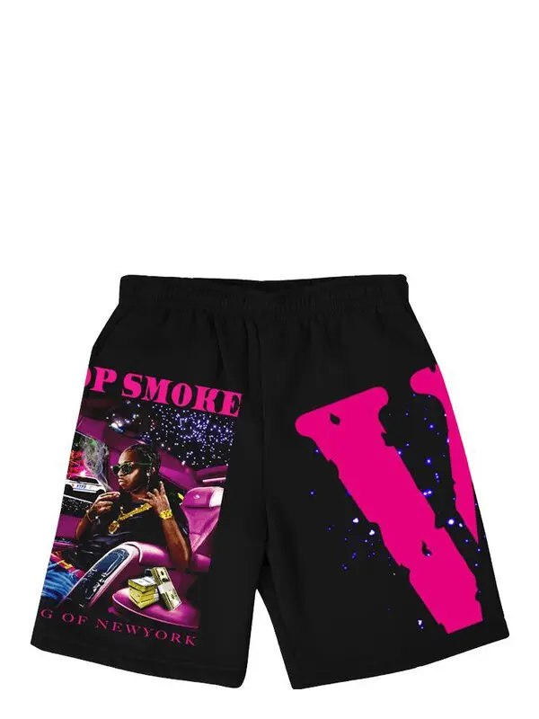 POP SMOKE X Vlone King Of Ny Shorts - Black
