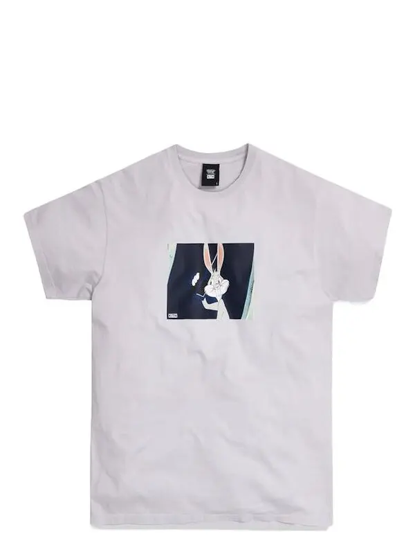 Kith X Looney Tunes What's Up Doc Tee Shirt - Oyster Mushroom